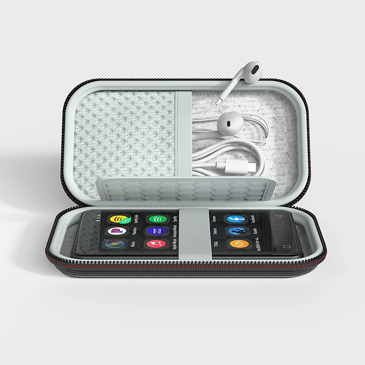 MP3 MP4 Player Case for Innioasis MP3 Player 4 inch Full Screen Touch G1 Music Player Fit for Earbuds, USB Cable, Memory Card