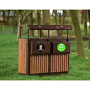 Recycle Sticker Sign Trash Decal Bin Label 8 Pack 4"x4"-Waterproof Organize&Coordinate Garbage Waste from Recycling-Great for Metal Aluminum Steel or Plastic Trash Cans-Indoor&Outdoor