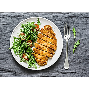 PZJIEAN Dingle Hopper Funny Engraved Stainless Steel Fork, Dinner Dessert Fork with Gift Box, for Friends, Sister, Kids, Girls, Women, Birthday Christmas Gift