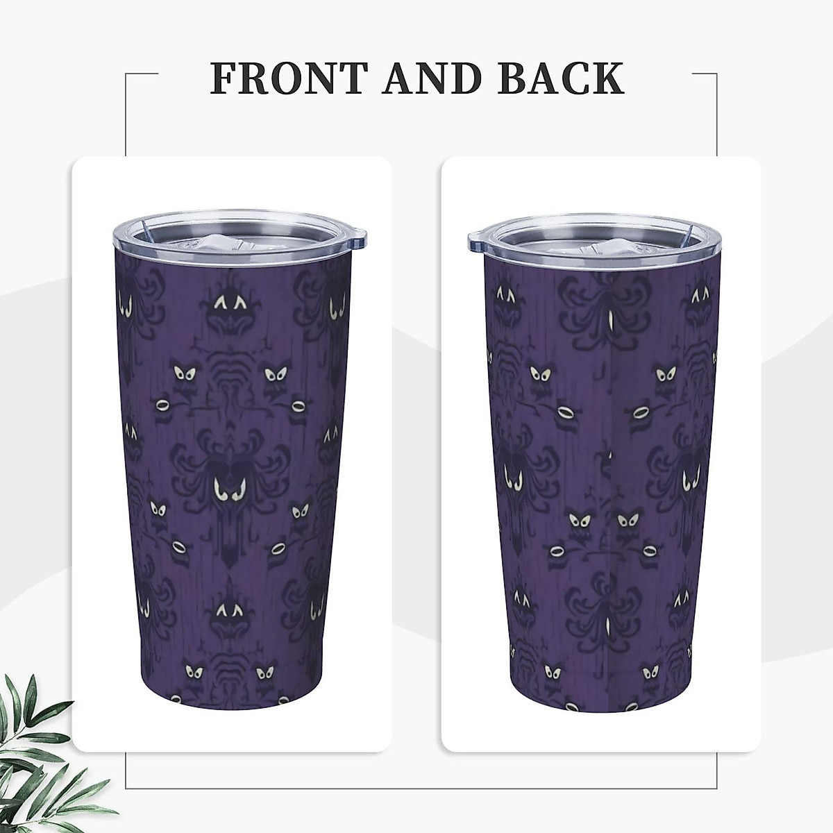 Haunted Mansion 20oz Tumbler Stainless Steel Vacuum Insulated Double Wall Travel Tumbler, Durable Insulated Coffee Mug, Thermal Cup With Lid and Straw for Hot & Cold Drinks