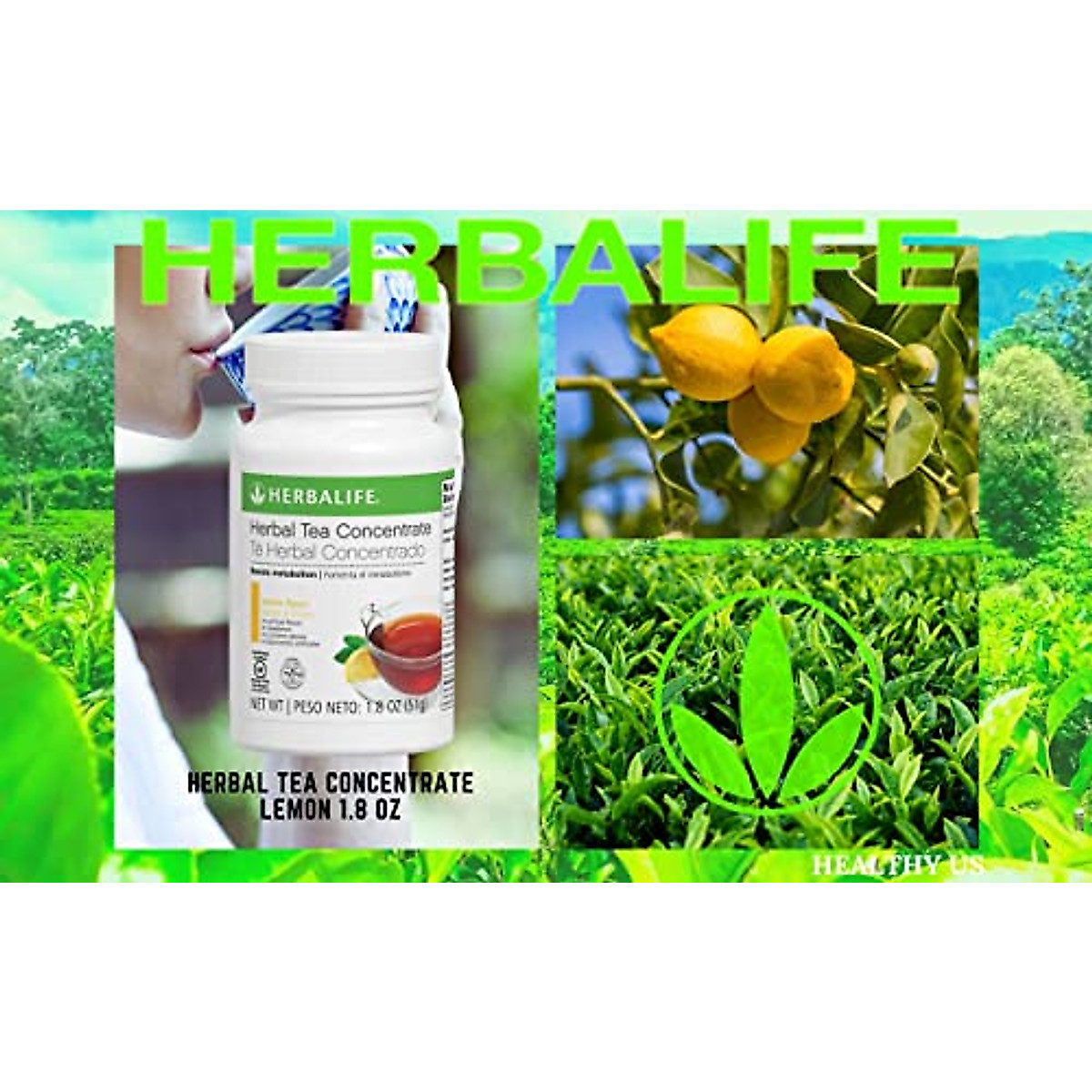 Herbalife TEAPACK Herbal Tea Concentrate: Lemon Flavor 30 Packets (1.7g), Boosts Metabolism, On The Go, Natural Flavor, No Artificial Sweeteners, Gluten-Free