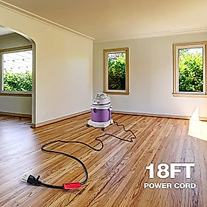 Shop-Vac 4 Gallon 4.5 Peak HP All Around EZ Series Wet/Dry Vacuum, Portable Compact Shop Vacuum, 3 in 1 Function with Wall Bracket & Attachments for Home, Apartment, Vehicles & Workshops. 5895400