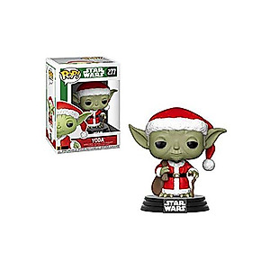 Funko Pop Star Wars: Holiday - Santa Yoda Collectible Figure, Multicolor