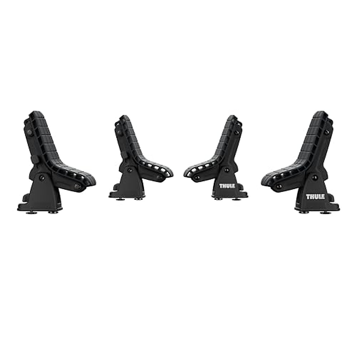 Thule DockGrip - Carries up to 36" wide kayaks and SUPs - Fits all hull shapes - Fits most roof rack cross bars - Kayak roof rack - Stand up paddleboard compatible - 85lb weight capacity