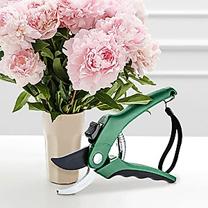 Nevlers 8" Bypass Pruning Shears for Gardening | Garden Shears with Stainless Steel Blades & 8mm Cutting Capacity| Professional Garden Scissors |Heavy Duty Gardening Hand Tools |Green Gardening Shears