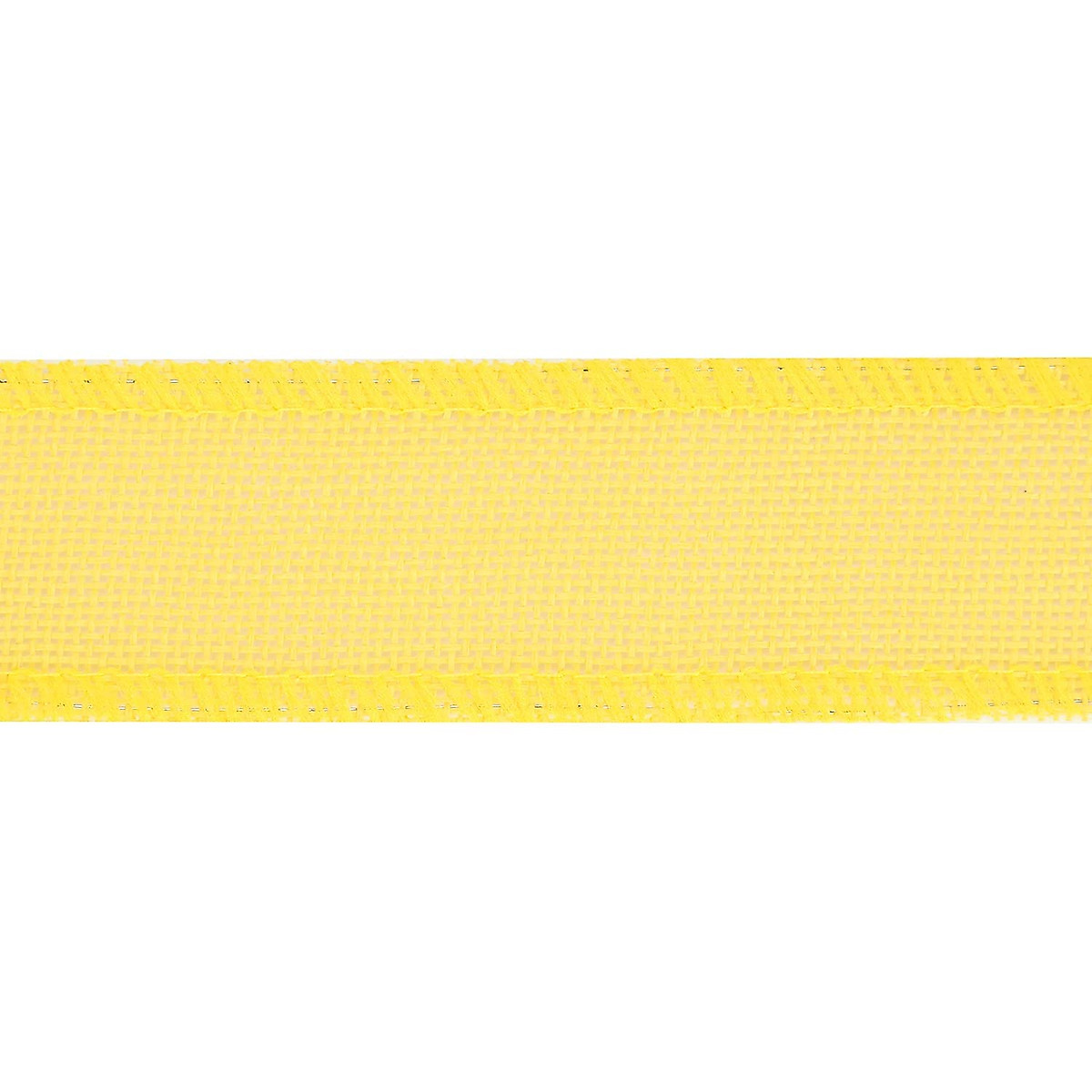 MEEDEE Yellow Burlap Ribbon 1.5 Inch Yellow Ribbon Wired Daffodil Yellow Ribbon Yellow Burlap Wired Ribbon for Yellow Fall Wreath, Gift Wrapping, Garland, Bows Making, Party Decorations(10 Yards)