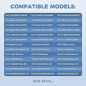 Upgraded DC97-16782A Dryer Parts Fit for Samsung dryer roller replacement kit DV45H7000EW/A2 DV42H5000EW/A3 includes DC97-16782A Dryer Roller 6602-001655 Dryer Belt DC93-00634A Idler Pulley