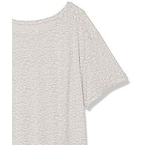 Amazon Essentials Women's Studio Relaxed-Fit Lightweight Crewneck T-Shirt (Available in Plus Size), Medium Grey Heather, X-Large