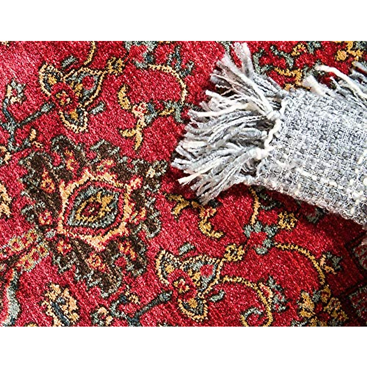 Unique Loom Sahand Collection Traditional Geometric Classic Red Round Rug (8' 0 x 8' 0)