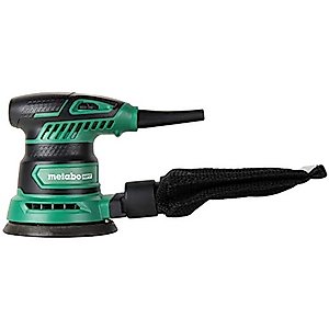 Metabo HPT 5-Inch Random Orbit Sander | Variable Speed | Powerful 230W 2.8 Amp Motor | Soft Elastomer Grip | Includes 5 Pieces of Sanding Paper, Dust Bag, Vacuum Adapter | 5-Year Warranty | SV13YST