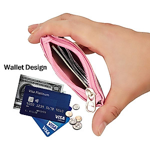 【2024 Latest】 Cute Badge Holder Retractable Lanyard Reel Clip with Heavy Duty Carabiner, 1 Clear ID Window, and 4 Card Slots in 2 Sided for Students Teens Boys Girls Women