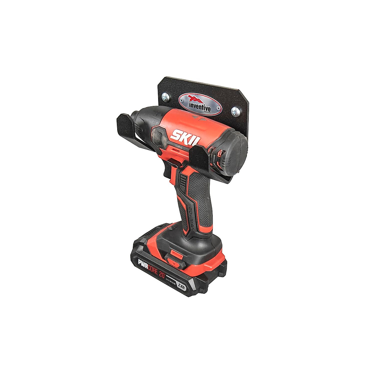 Inventive Products Heavy-Duty Aluminum Cordless Impact Gun Holder | Wall Mount Storage | USA Made