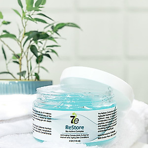 myolift 7E Wellness ReStore Conductive Gel with Bio-Active Complex - 4oz - Facial Skin Care Products with Green Tea Extract, Hyaluronic Acid, and Collagen Peptides - Anti Aging and Skin Tightening