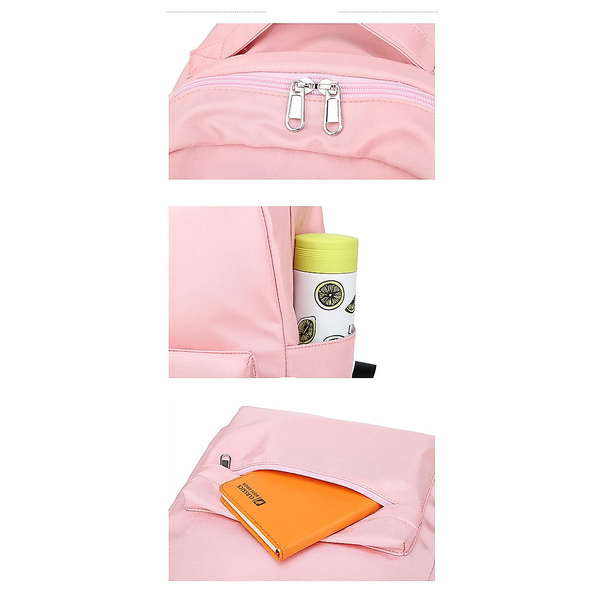 COSABZ Anime Anya Forger Backpack Cosplay Kawaii Backpack Schoolbag Mochila Bag With Pendant For Girls Pink (2)