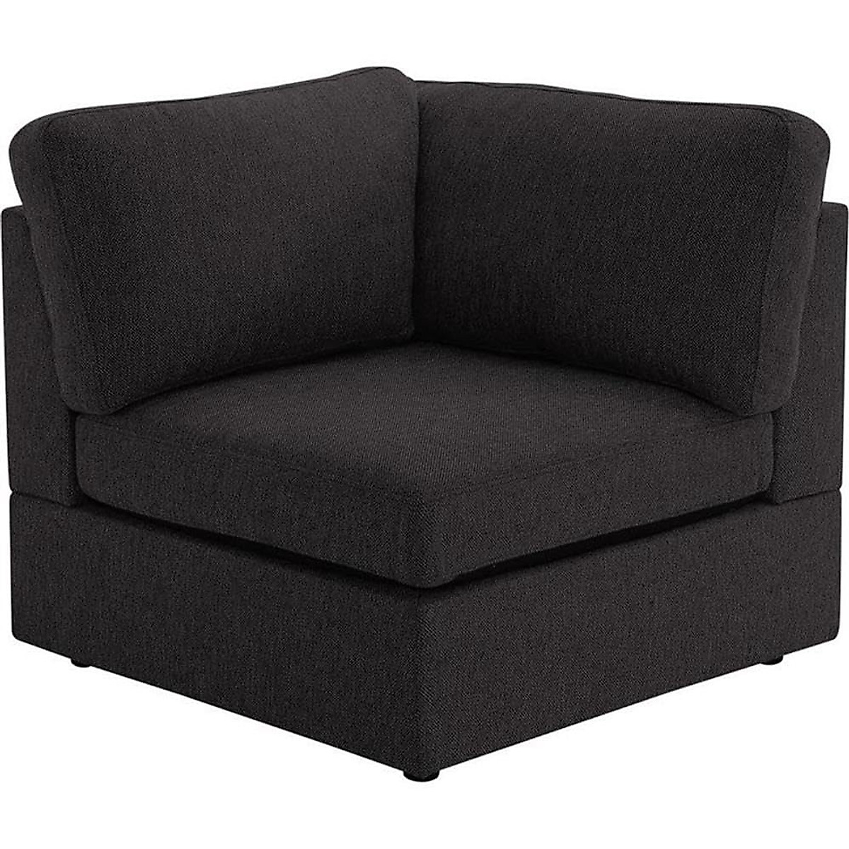 BOWERY HILL Modern Fabric Modular Sectional Sofa with Reversible Chaise in Gray