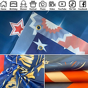 Veterans Day Backdrop, Veterans Day Decorations 72 x 44'' Thank You Veterans Banner Honoring All Who Served Patriotic Decororations for Veterans Day Home Party Supplies