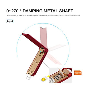 4G LTE USB Modem Dongle Router with WiFi Hotspot, 4G Modem Wireless WiFi Hotspot Router with SIM Card Slot Unlocked Portable for AT&T/T-Mobile in USA/CA/MX