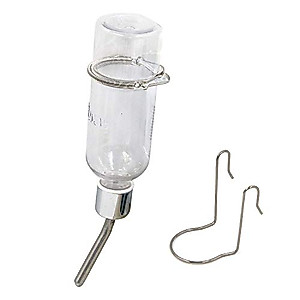 Semetall 180ml/6oz Hanging Automatic Water Feeder for Birds,Hamster,Guinea Pigs,Chinchilla,Parrot and Other Small Animals