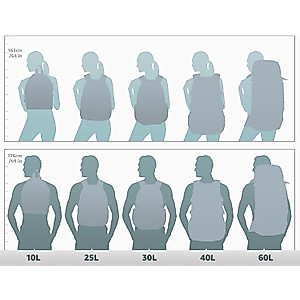 Everest Luggage Backpack with Front and Side Pockets, Black, Large