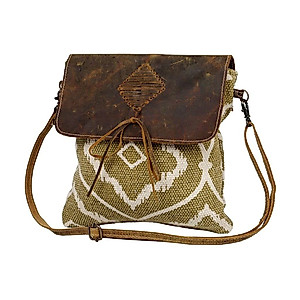 Myra Bag Feelgood Factor Small & Cross Body Bag Upcycled Canvas, Rug & Leather S-2585