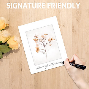 Golden State Art, White Pre-Cut 16x20 Picture Mat for 11x14 Photo with White Core Bevel Cut Mattes Sets. Includes High Premier Acid Free Mats & Backing Board & Clear Bags (25 Kit)