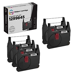 LD Products Compatible Printer Ribbon Cartridge Replacement for IBM 1299845 (Black, 5-Pack) Compatible with IBM 5223 6747 6783 6784 6787 6788 5216-II 1000 1500, 20 and More