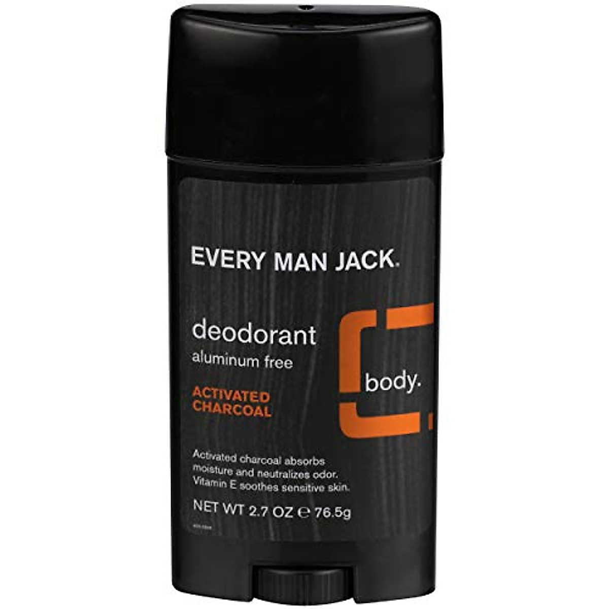 Everyman Jack Deodorant Activated Charcoal, Tea Tree, 2.7 Ounce