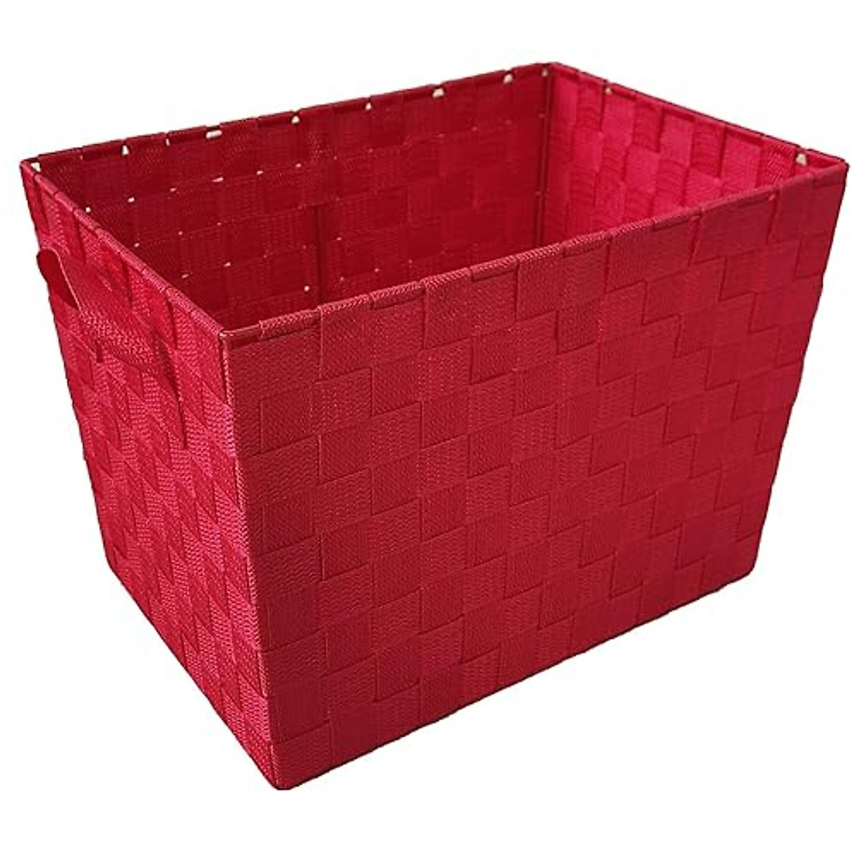 ITALIA 3-pack Large Nylon Basket Red color Size: 15 x 10 x 8" H