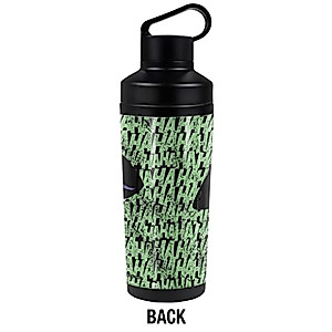 Batman - Joker OFFICIAL Insanity 18 oz Insulated Water Bottle, Leak Resistant, Vacuum Insulated Stainless Steel with 2-in-1 Loop Cap