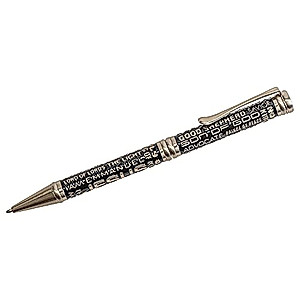 Dicksons Way the Truth Life Names of Jesus Antique Silvertone Metal Black Ink Ballpoint Pen