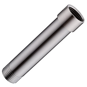 4 Inch Shower Head Extension Arm, Female to Male 1/2 Inch Extender, Stainless Steel, Brushed Nickel