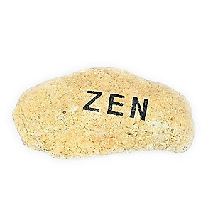 Royal Brands Yin and Yang Zen Garden with Buddha, Rake, Sand and Rock Garden, and Incense Holder – Peace and Tranquility (9"x9"x6")