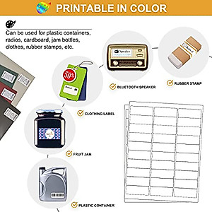 1" x 2-5/8" Address Labels 900 Labels Sticker Paper for Laser/Ink Jet Printer mailing Labels 8.5"×11" White 30 per Sheet