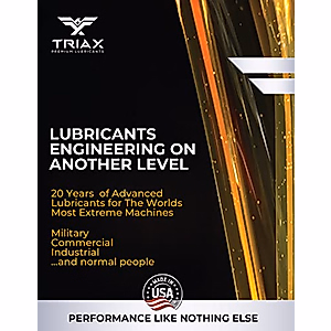 TRIAX Kompressor MV ISO 46, Multi Vis, Full Synthetic Air Compressor Oil, Non-Detergent, Rotary, Vane, Screw, Reciprocal, High Temp, 20,000 Hour Life (1 Gallon)