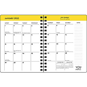 You Are a Badass Deluxe Organizer 17-Month 2022-2023 Monthly/Weekly Planner Cale