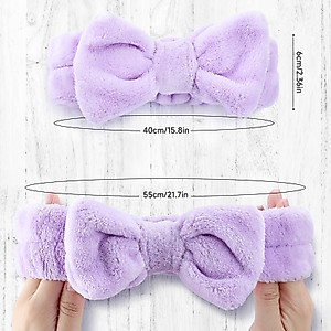 WSYUB Spa Headband, 8Pcs Makeup headband,Headband for Washing Face, Shower Skin Care Fluffy Spa Headband for Woman Girl Teens Slumber Party Supplies