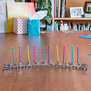 DANFORTH – Birthday Train (1- Raccoon) – Handcasted Pewter Birthday Party Decorations - Made in USA