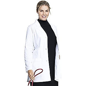 Dickies Women's 32" Poplin Lab Coat 84400, S, White