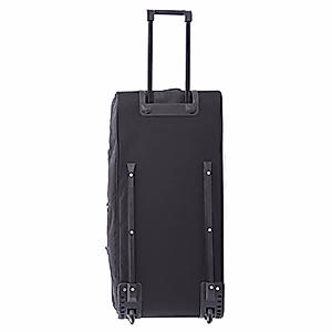 Wrangler Dobson Collection Featuring Backpacks for Travel and Leisure, Black, 29" Rolling Duffel