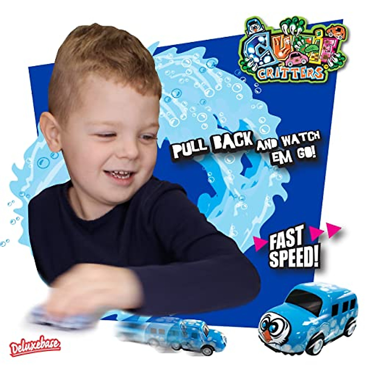 Deluxebase Cutie Critters - Penguin from Pull Back Action DicastSmall Car for Kids. Antarctic Animal Toy Cars That Make Fantastic Penguin Gifts