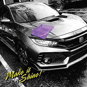 Wizards Water Bandit - Multi Purpose Synthetic Drying Chamois for Autos, Trucks, Boats, Motorcycles, and Homes - Machine Washable Car Drying Towel - King Sized Chamois Cloth For Car - 27 x17 Inches