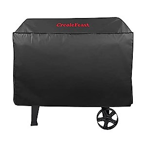 Creole Feast CR1001A Premium Oxford Grill Cover, Waterproof, Heavy-Duty for All-Year Weather Protection, Black