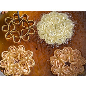 Thai Dok Jok Sesame Cookies Brass Mold Maker Crispy Biscuit Blossom Lotus Flowers Thai Sunflower Cookie 3.15" (Medium)