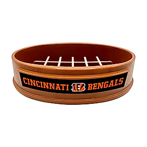 NFL Super-Bowl - Cincinnati Bengals Slow Feeder Dog Bowl. Football Design Slow Feeding Cat Bowl for Healthy Digestion. Non-Slip Pet Bowl for Large & Small Dogs & Cats