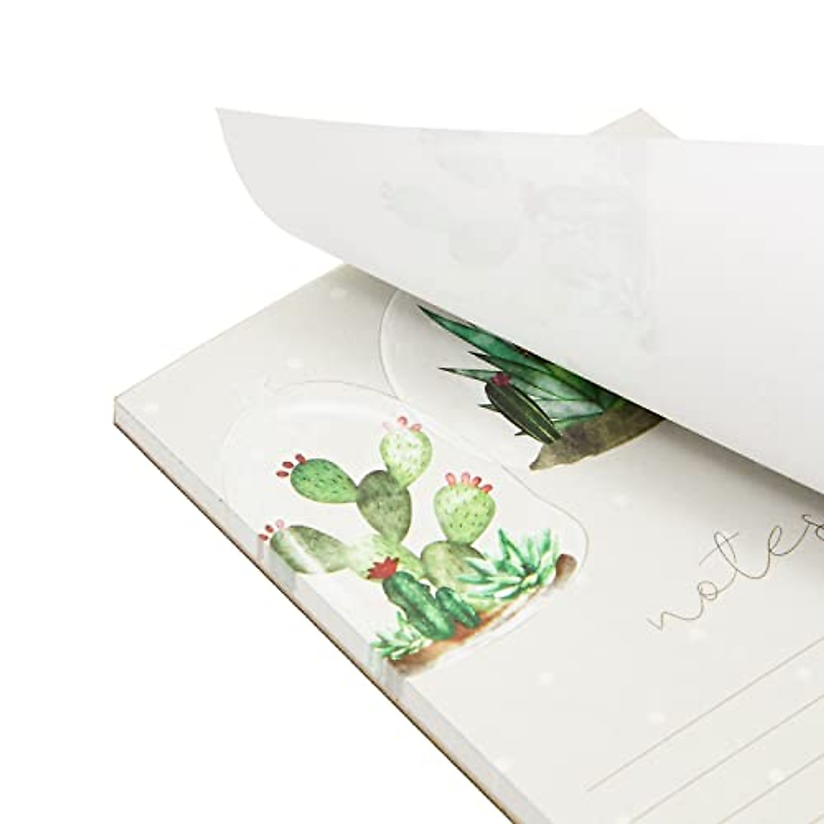 12-Pack Succulent Magnetic Notepads for Refrigerator for Grocery Shopping Lists, To Do Lists, Appointment Reminders, Daily Task Organization, Full Magnetic Back for Locker, Filing Cabinet (3.5x9 in)