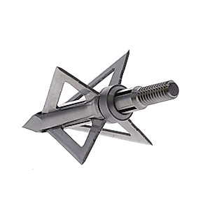 NAP New Archery Products New Archery ProductsQuadcutter Compound 100 Grain Big Game Hunting Fixed Blade 3 Pieces Broadhead Set