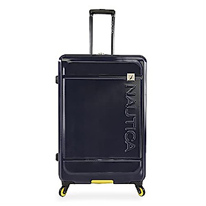 NAUTICA Roadie 3pc Hardside Luggage Set, Navy/Yellow