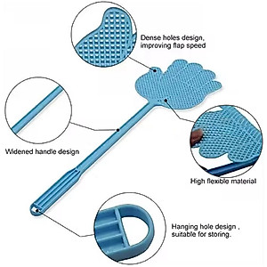 6PACK Fly Swatter,Funny Hand Shaped Fly Swatters,Heavy Duty Manual Fly Swatter,Long Handle Flyswatter,Multi-Functional Swatter,Indoor Flyswatter,Fly Swatters for Home Indoor Outdoor Classroom
