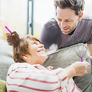 HOFASON 4PCS Head Massager Head Scratcher with 20 Fingers, Scalp Massager Christmas Gift Ideas Stocking Stuffers for Women Men, Massager Tool Bulk Set for Hair Growth and Body Stress Relax