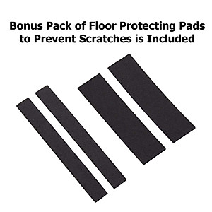 Arf Pets Wood Dog Stairs, 4 Levels Height Adjustment Wide Pet Steps, Foldable, White